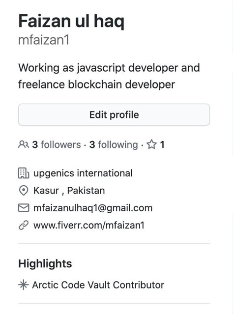 muhammad faizan ul haq on linkedin arcticcodevault github cryptotrading