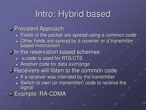 Ppt Cdma Based Mac Protocol For Wireless Ad Hoc Networks Powerpoint