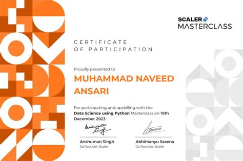 I Participated In A Impactful 2 Hour Data Science With Python Master Class Muhammad Naveed Ansari