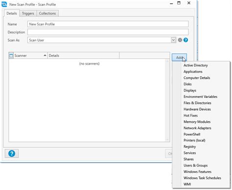 help for pdq inventory scanning computers scan profiles configuring scan profiles