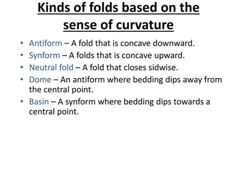 Geometric Classification Of Folds Pptx Geology Science