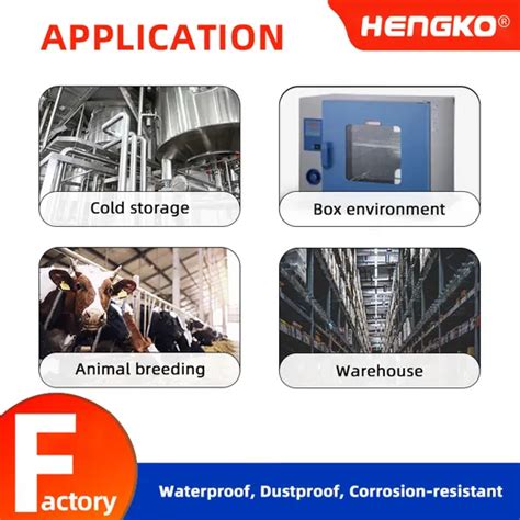 Ht607 Rs485 Modbus Rtu Humidity And Temperature Sensor Probe Transmitter For Clean Room