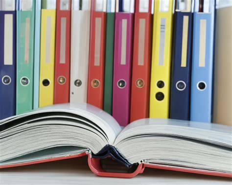 Colorful Binders Display Free Photo Download Freeimages