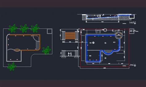 Swimming Pool Dwg Block For Autocad • Designs Cad
