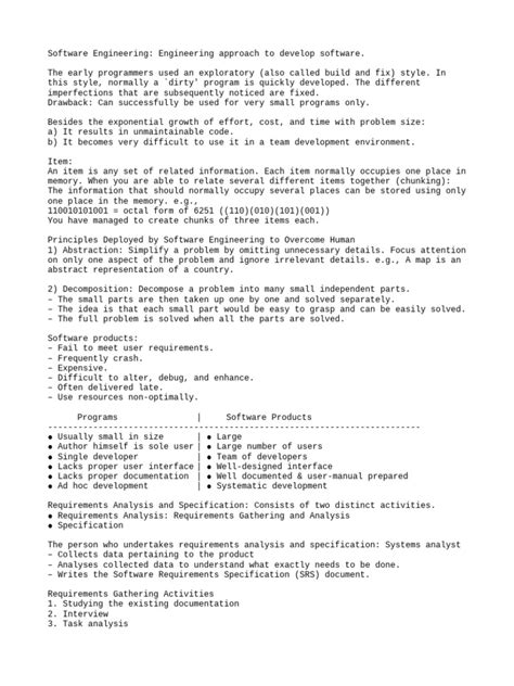 Software Engineering Midsem Pdf Information Technology Software Development