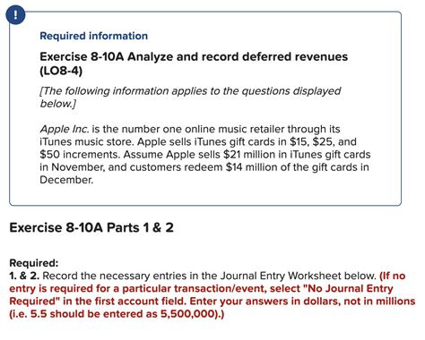 solved required information exercise 8 10a analyze and