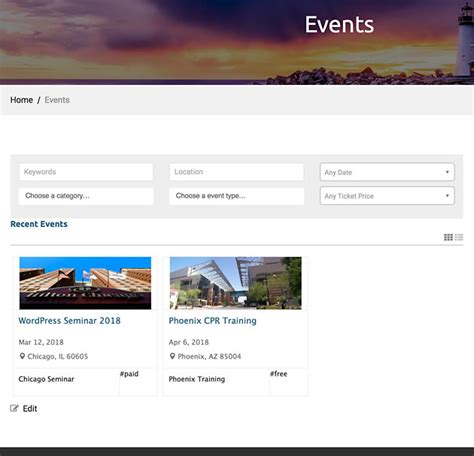 WP Event Manager Offers Full Featured Event Management