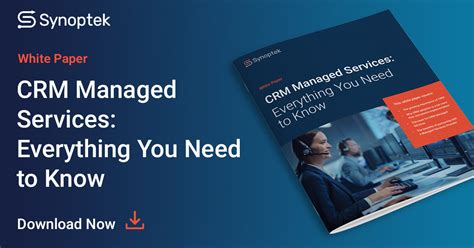 crm managed services everything you need to know white paper synoptek