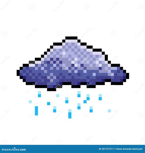Clouds Pixel Game Graphics 8 Bit Sky Smoke Vector