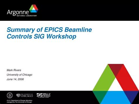 PPT Summary Of EPICS Beamline Controls SIG Workshop PowerPoint Presentation ID