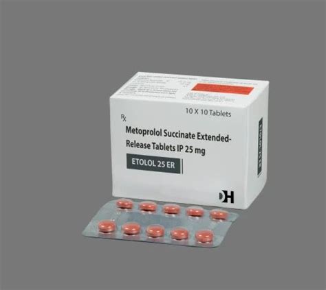 Metoprolol Succinate Er 25 Mg At Rs 450 Box Met Xl Tablet In Vadodara Id 2854028897073