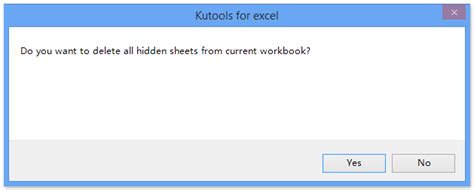 Quickly Delete All Hidden Worksheets With One Click In Excel