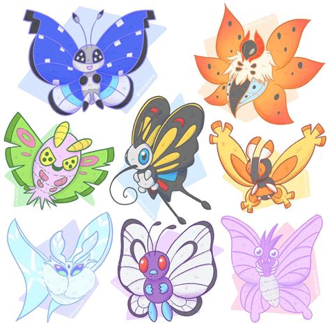 How To Draw Butterfly Pokemon