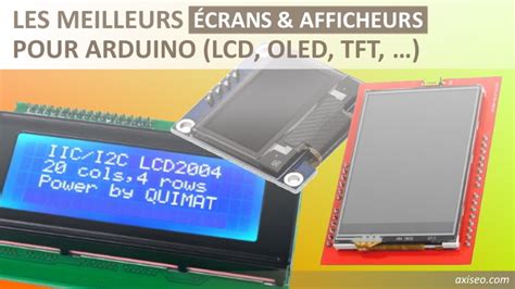 Les 4 Meilleurs Écran Arduino 2024 Technologie Oled Lcd Tft I2c