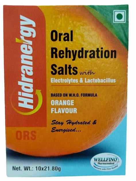 Hidranergy Oral Rehydration Salt Packaging Size 10 Sachets At ₹ 360box In Kalyan