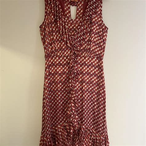 Modern Toryburch Tory Burch Red Janetta Circle Clip Depop