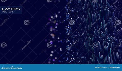 Layer Big Data Binary Flux Bigdata Flow Abstract Vector Technology