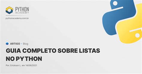 Guia Completo Sobre Listas No Python