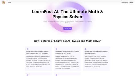 Learnfast Ai Instant Solutions For Math And Physics Problems Powered By Ai