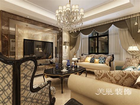 华启金悦府180平复古欧式装修效果图，庄重又不失时尚装修小达人 站酷zcool