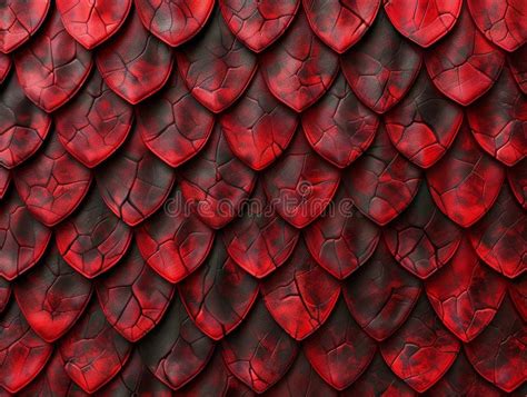 Vibrant Red Dragon Scales Texture Stock Illustration Illustration Of Material Fantasy 319208061