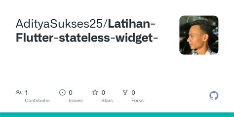 Github Adityasukses25latihan Flutter Stateless Widget