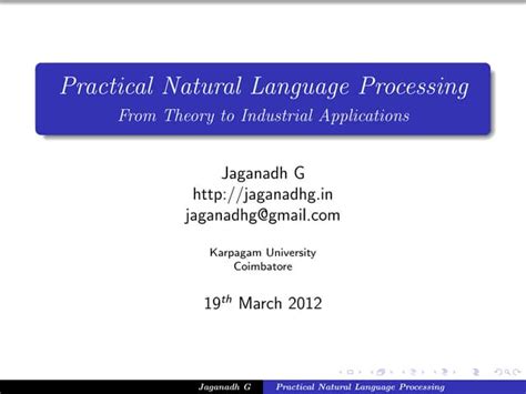 Practical Natural Language Processing From Theory To Industrial Applications Pdf