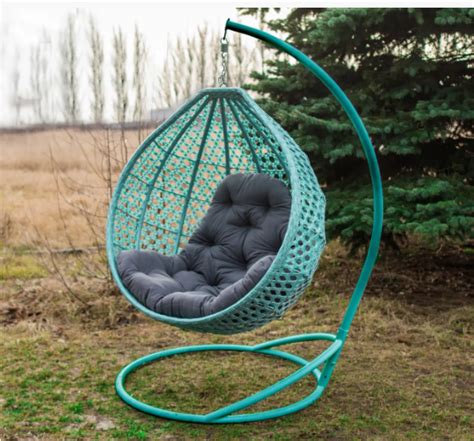 ᐉ Гойдалка кокон садова підвісна Kompred Uk030 5 Колібрі Блакитний 1728014306 • Краща ціна в