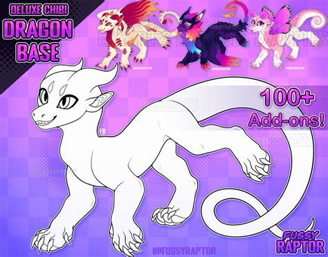 Deluxe Chibi Dragon Base Ptu Base Pack For Sale By Fussyraptor On