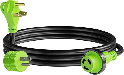 Leisure Cords Power Extension Cord With Male Standard Female Locking Adapter