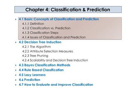 Pdf Chapter 4 Classification And Prediction