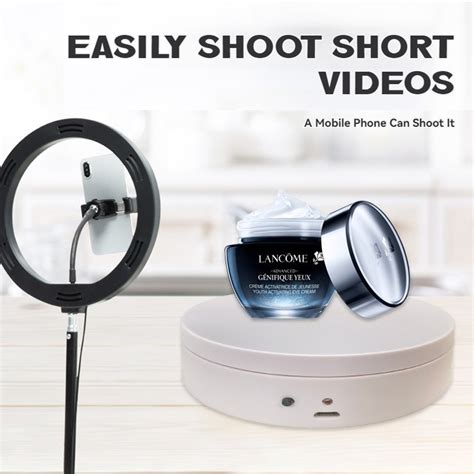 360 Product Rotating Display Stand Turntable Display Stand Electric Rotating Stand 12cm 电动转盘