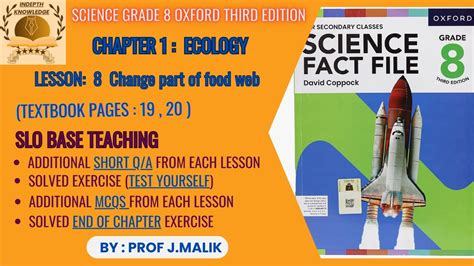 Ecology Chapter 1lesson 8science Grade 8th Oxfordsolved Test
