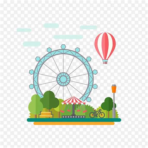 手绘卡通摩天轮png图片素材下载图片编号yxojdapn 免抠素材网