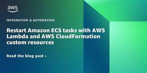 Logicata On Linkedin Restart Amazon Ecs Tasks With Aws Lambda And Aws Cloudformation Custom
