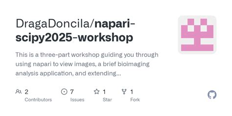 Github Dragadoncilanapari Scipy2025 Workshop This Is A Three Part