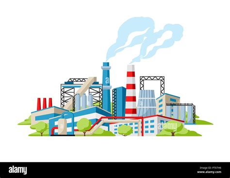 Industrial Factory Background Stock Vector Image And Art Alamy