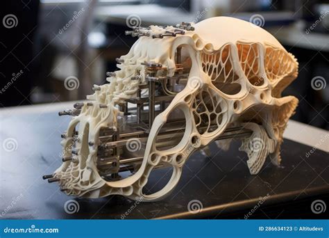 3d Printing Of Biohybrid Robot Parts In Progress Stock Illustration Illustration Of Innovation