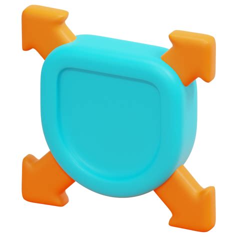 Screen D Render Icon Illustration PNG