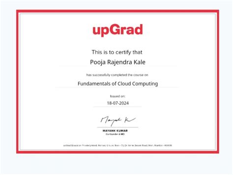 pooja kale on linkedin cloudcomputing techskills