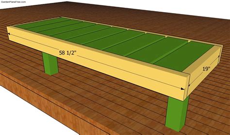 Deck Bench Plans Free Free Garden Plans Gardening Tips Guides DIY Garden Plans