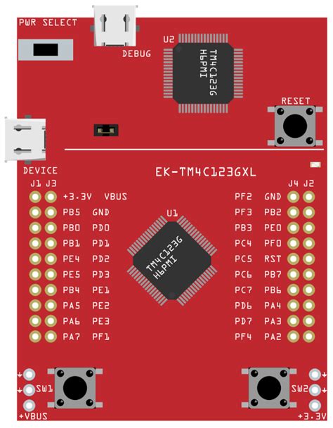 Fritzing Project Arm Cortex M4 Ek Tm4c123