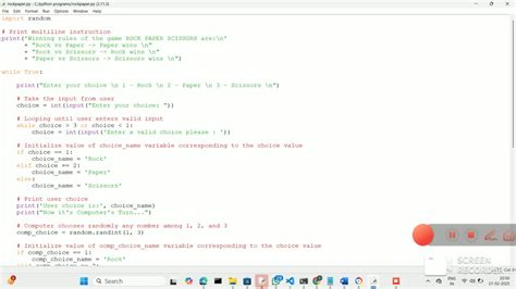 Asha Muskan Shaik On Linkedin Python Coding Projectshowcase Rockpaperscissors Programming