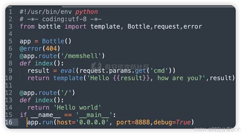 Bottle框架内存马bottle 内存马 Csdn博客