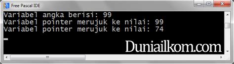 Pengertian Dan Cara Penggunaan Tipe Data Pointer Pascal Duniailkom