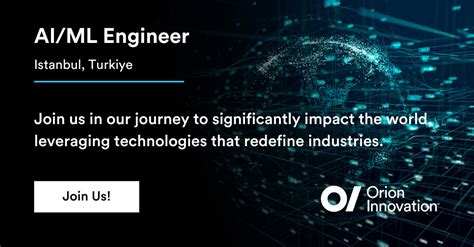 Orion Innovation Turkey On Linkedin Ai Engineer Software Hiring Hiringnow