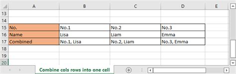 Excel 教程：组合列、行、单元格