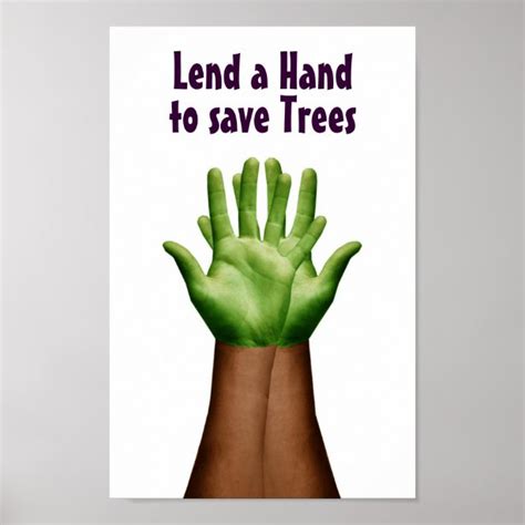 Save Trees Posters Prints Zazzle