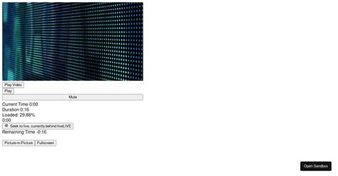 Mux Data Video Js React Codesandbox