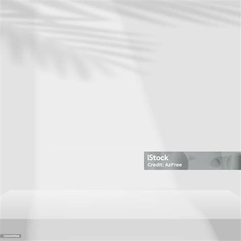 흰색 기하학적 3d 연단과 추상적 인 배경 벡터 일러스트레이션 연단에 대한 스톡 벡터 아트 및 기타 이미지 연단 3차원 형태 그림자 Istock